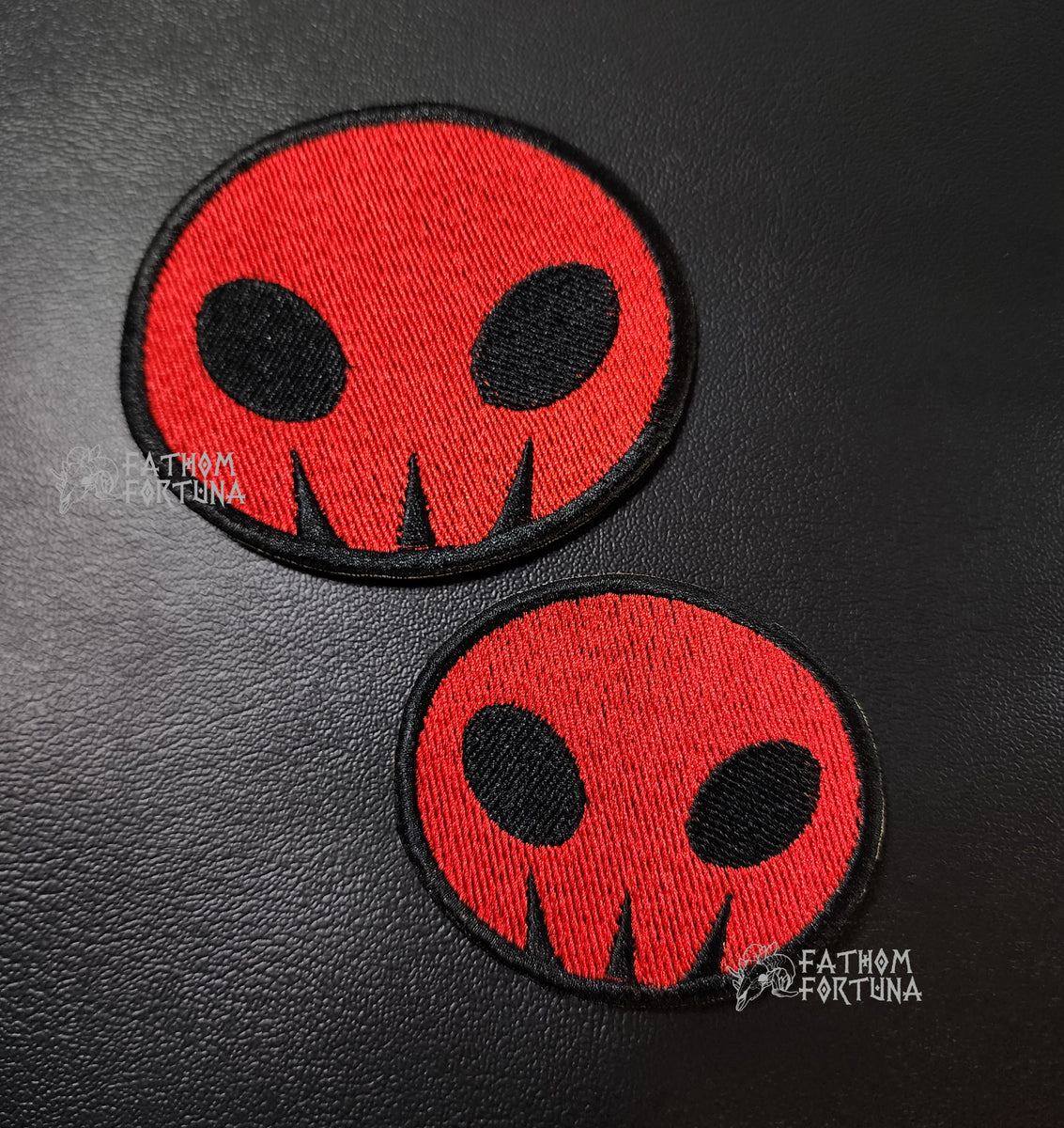Blitzø's Skull Pendant Embroidered Iron On Patch Helluva Boss Made To ...