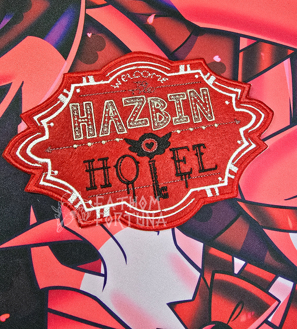 XL Hell Hotel Marquee Embroidered Iron On Patch Helluva Boss Made To O ...
